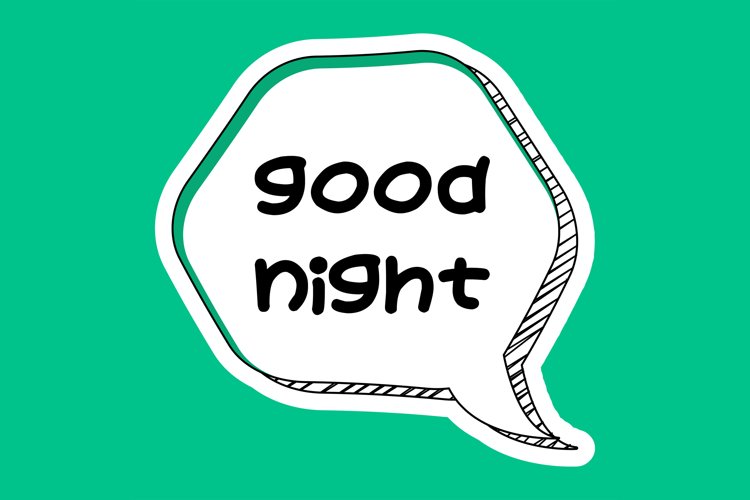 Good Night Message Stickers, Enhancing (4006334)