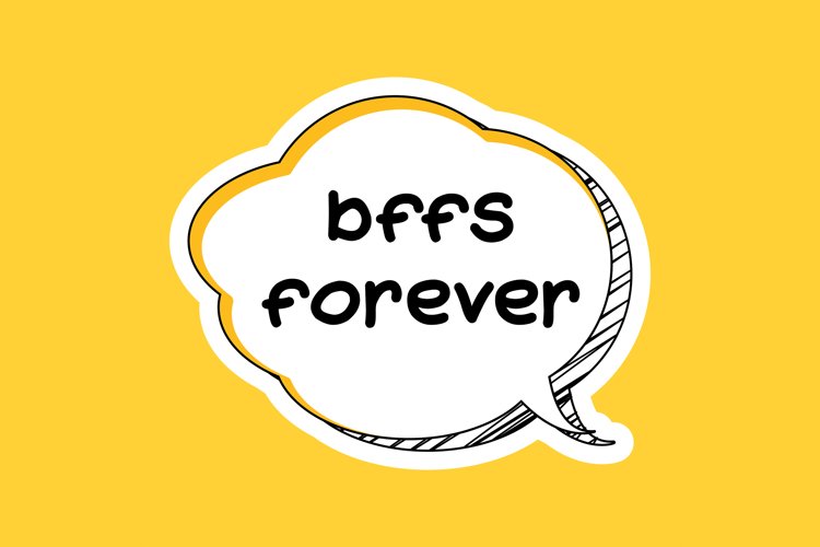 BFFs Forever Message Stickers, Enhancing (4006340)
