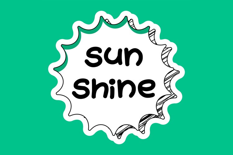 Sunshine Message Stickers, Enhancing (4006345)