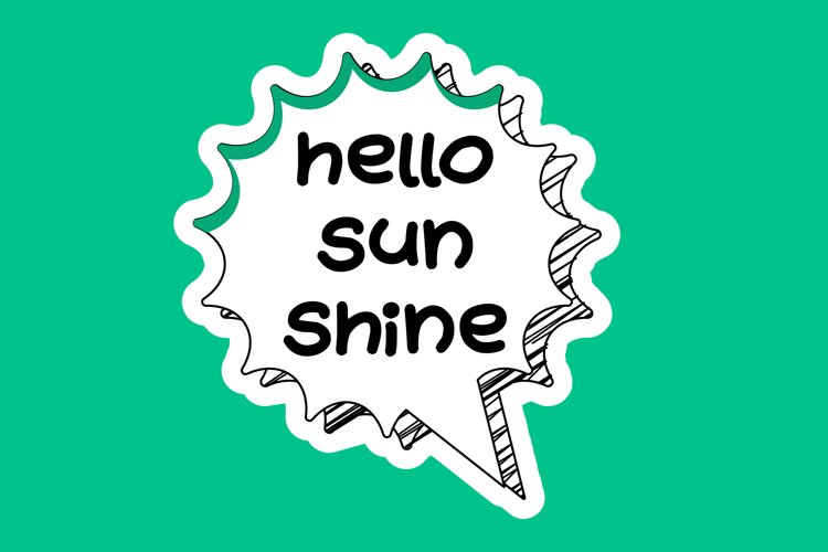 Hello Sunshine Message Stickers, Enhancing (4006451)