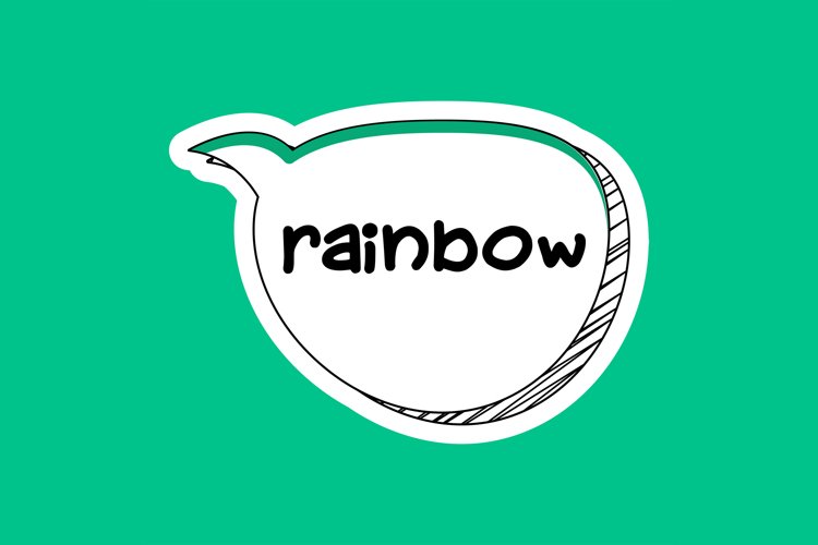 Rainbow Message Stickers, Enhancing Communications (4006468)