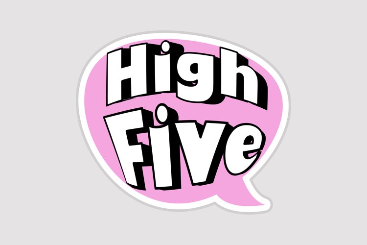 High Five Message Stickers, Enhancing (4006575)