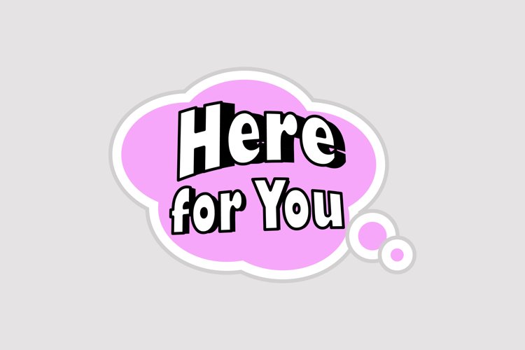 Here for You Message Stickers, Enhancing (4006659)