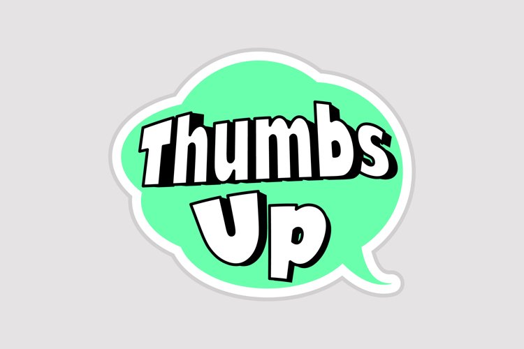 Thumbs Up Message Stickers, Enhancing (4006682)