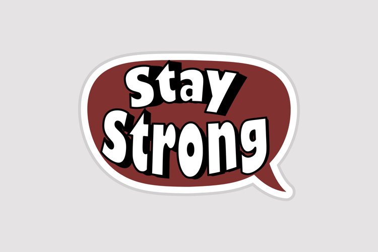 Stay Strong Message Stickers Enhancing (4006683)