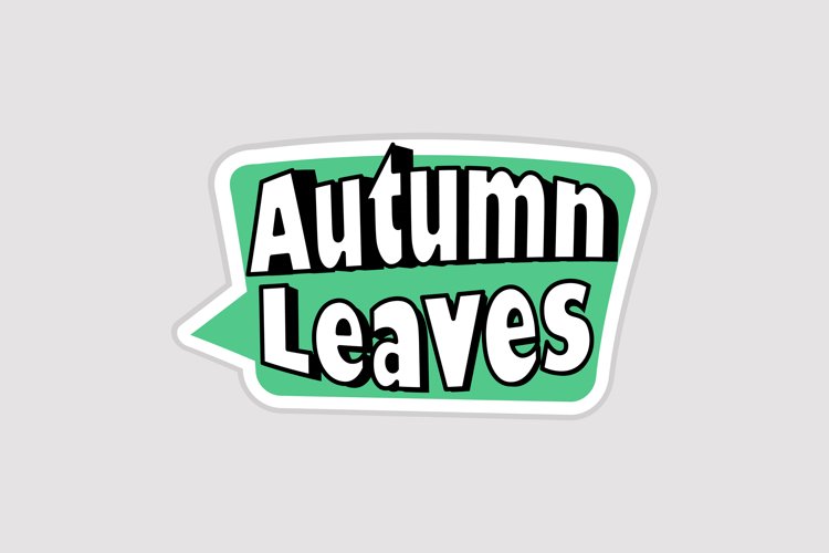 Autumn Leaves Message Stickers, Enhancing (4006786)