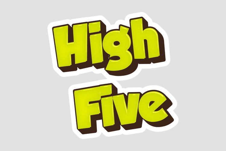 High Five Message Stickers, Enhancing (4006946)