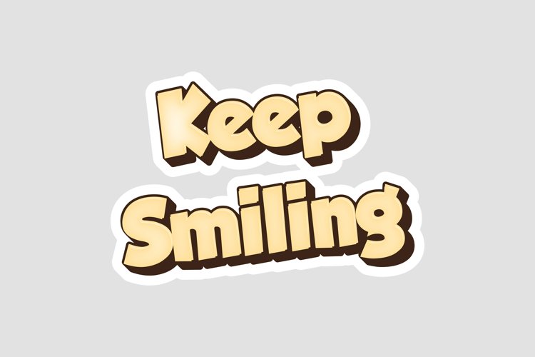 Keep Smiling Message Stickers, Enhancing (4007071)
