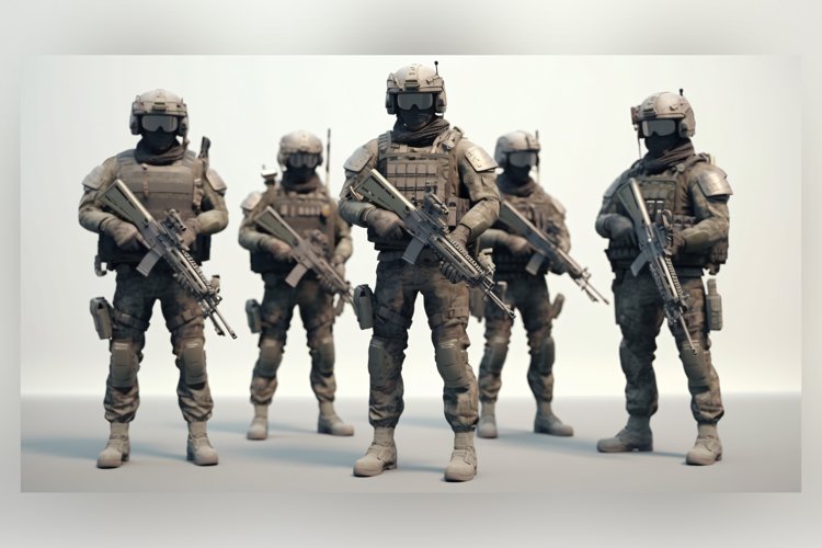 Heavily Armed Soldier