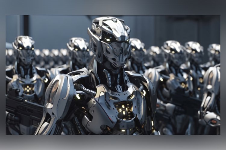 The Power of Three Armed Robot Military Ensemble (2834587)