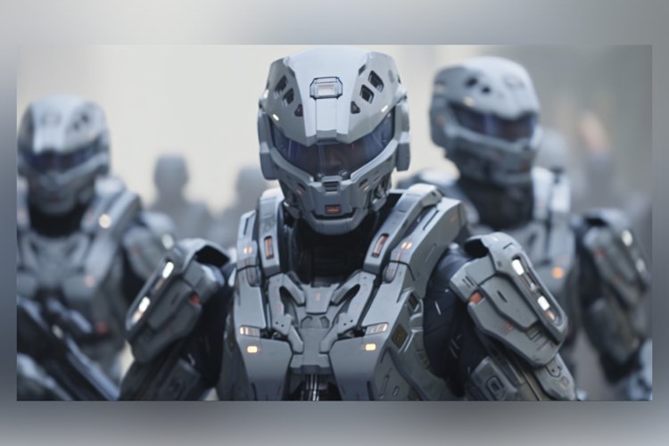 The Power of Three Armed Robot Military Ensemble (2834633)