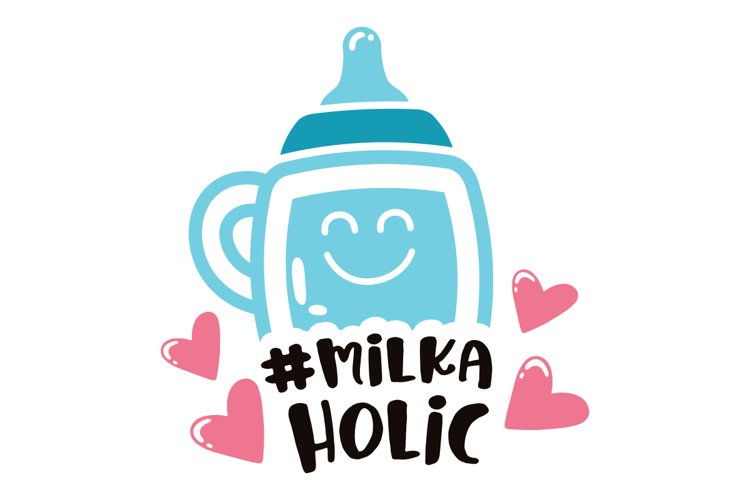 Milkaholic SVG Cut File (1524748)