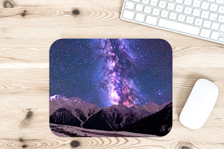 Milky Way Mountains- Mouse Pd Sublimation- Photoshop Design