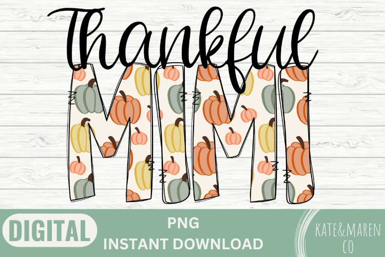 Thankful Mimi PNG | Mimi Fall PNG | Mimi Pumpkin PNG