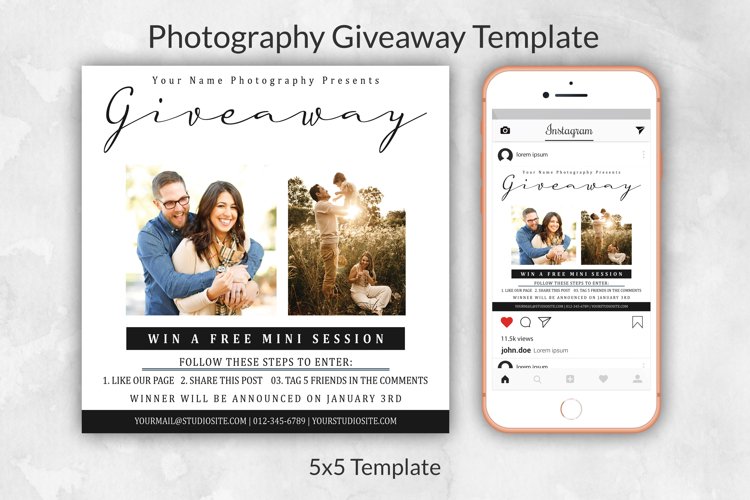 Photography Giveaway Template 2096754 
