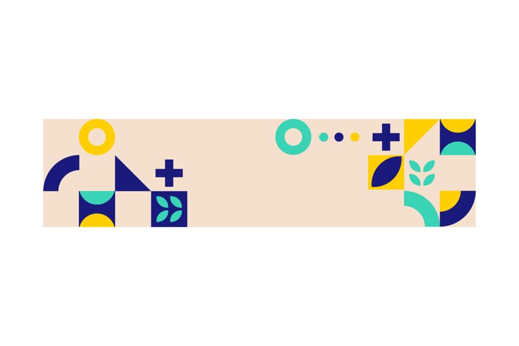 Minimalist abstract geometric horizontal banner (3632490)