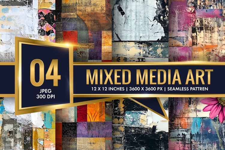 Mixed Media Art Digital Paper (5383851)