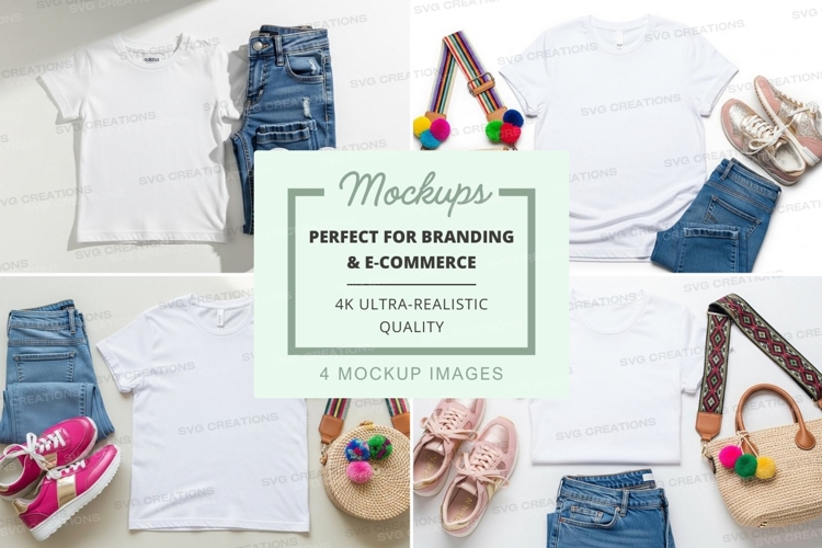 Kids' clothing and accessories mockup (6539302)