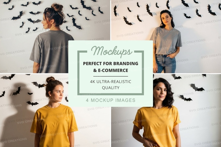 Group of people with bats mockup