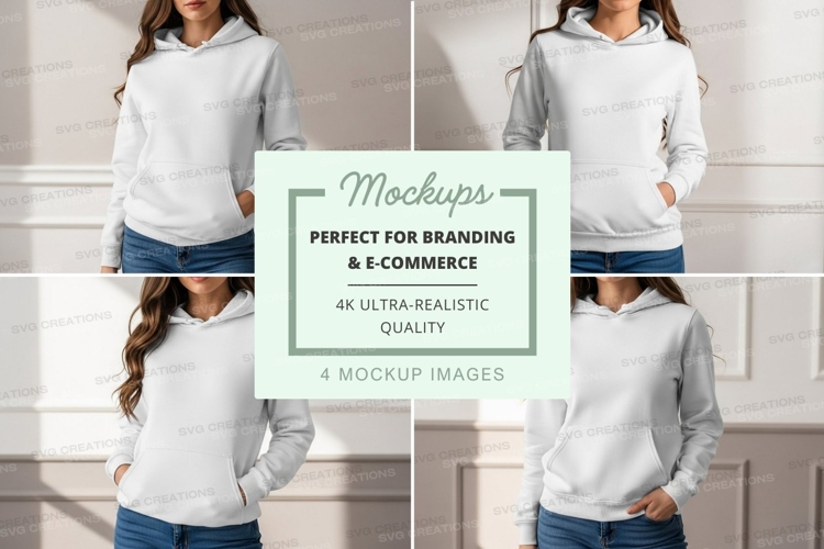 White hoodie mockup (6506352)