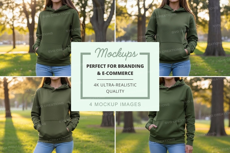 Outdoor hoodie mockup