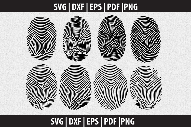 Finger Print SVG Silhouette design