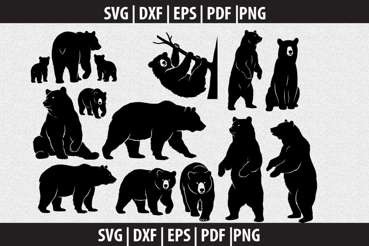 Polar bear SVG Silhouette design (6453363)