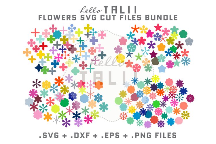 FLOWERS SVG CUT FILES BUNDLE