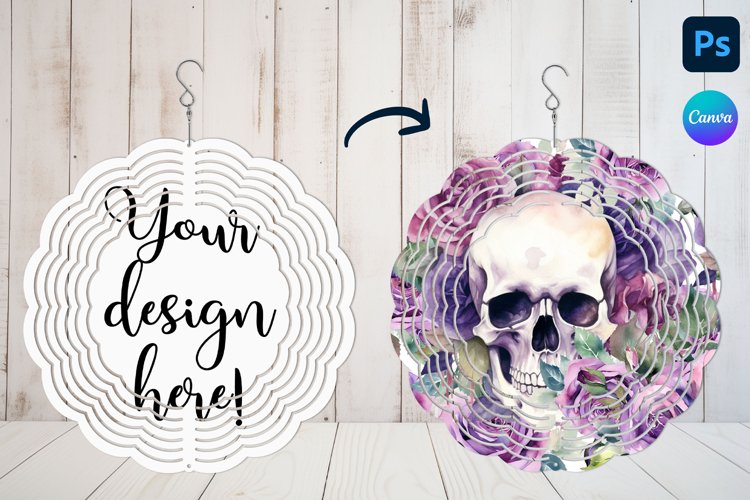 Wind Spinner Mockup Psd And Canva Frame 2665336