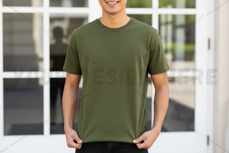 Fall themed t-shirt mockup design
