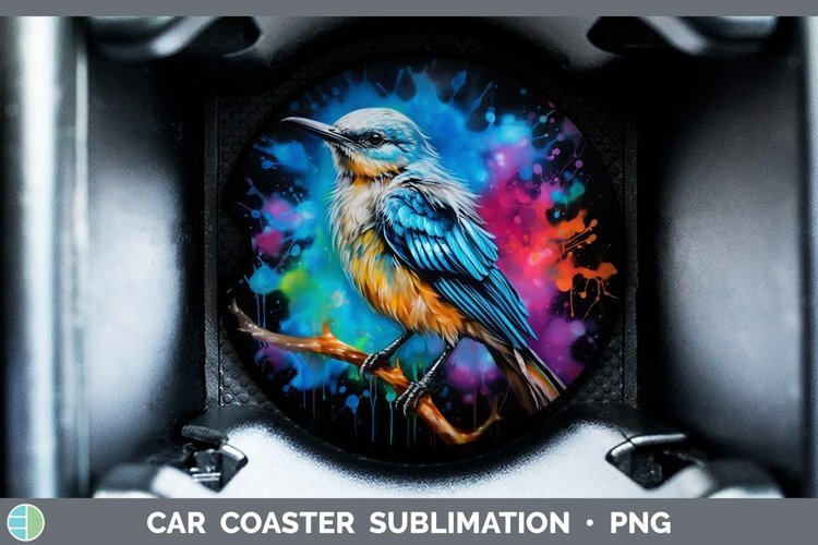 Mockingbird Car Coaster | Sublimation Coaster Designs