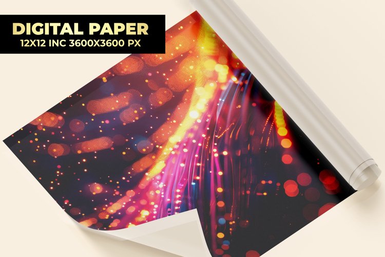 Glowing Lights Digital Paper (4173578)