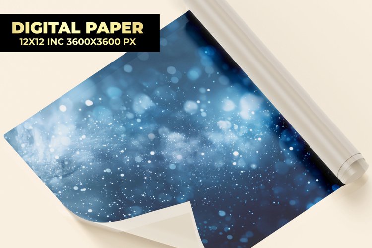 Blue Glitter Digital Paper (4723448)