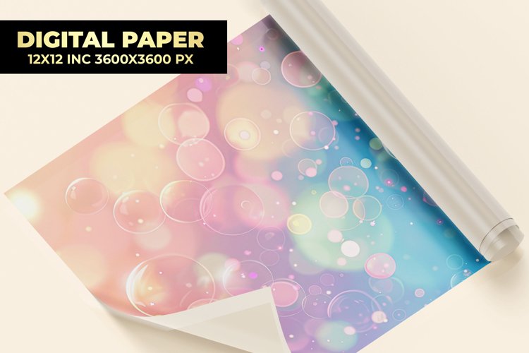Colorful Bubbles Digital Paper