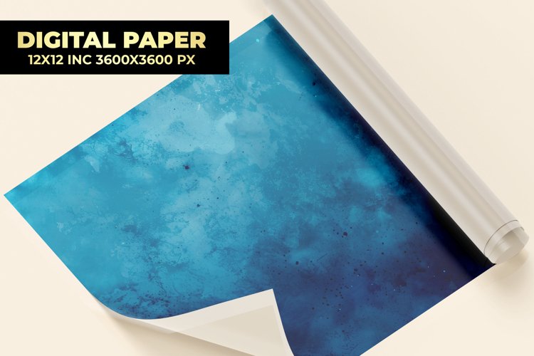 Blue Watercolor Digital Paper (4629703)