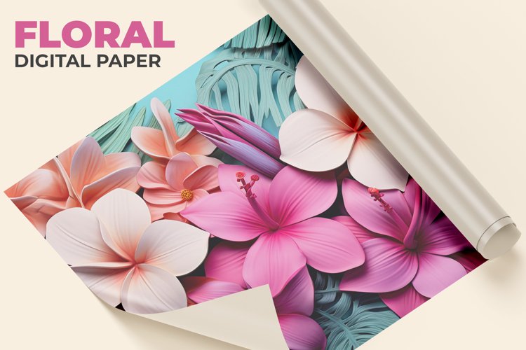 Floral Digital Paper (3434624)