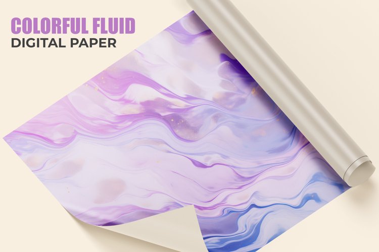Colorful Fluid Digital Paper (3434604)