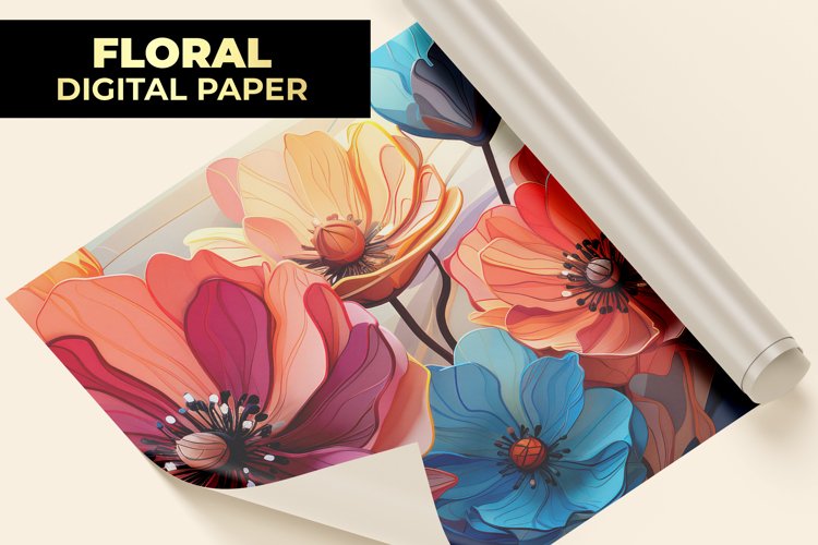 Floral Digital Paper (3623891)