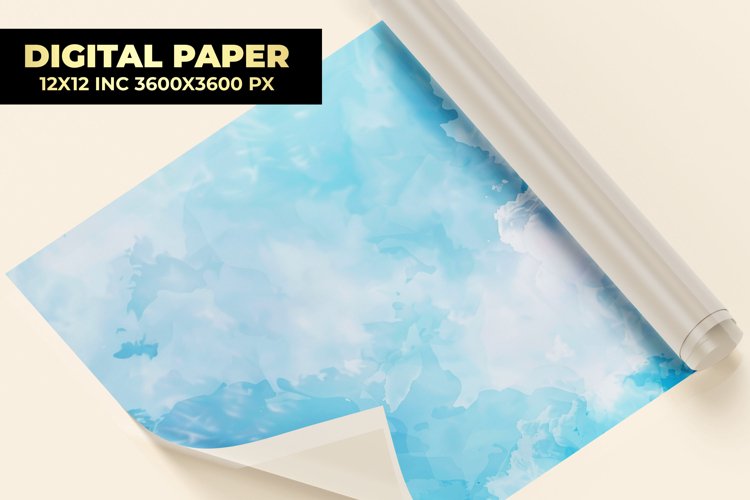 Blue Watercolor Digital Paper (4757268)