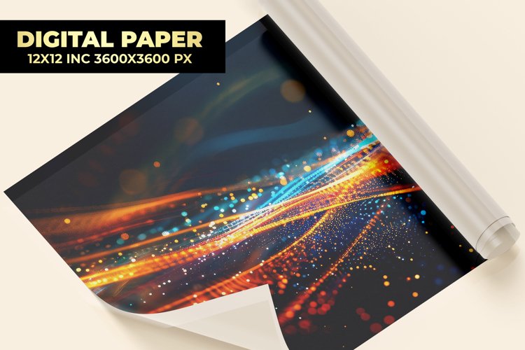 Glowing Lights Digital Paper (4173576)