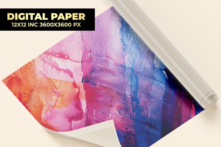 Colorful Watercolor Digital Paper (4600231)