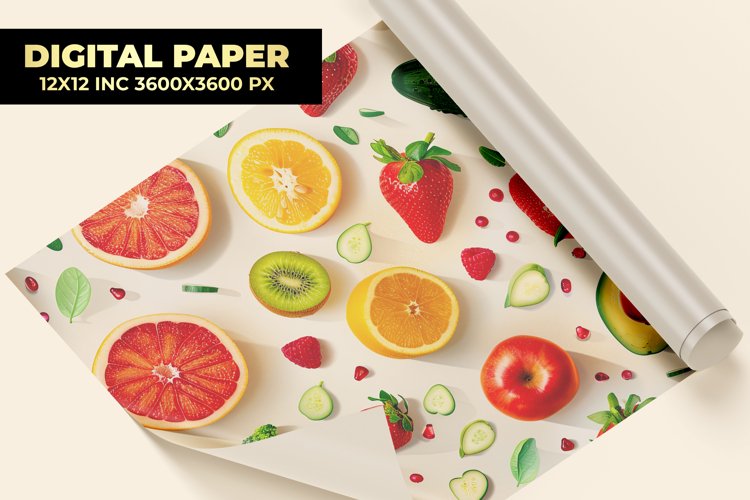 Fruits Digital Paper (3996096)