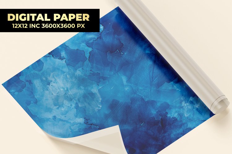 Blue Watercolor Digital Paper (4629692)