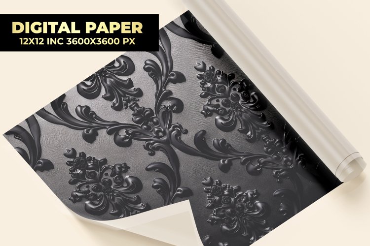 Damask Floral Digital Paper (4198339)