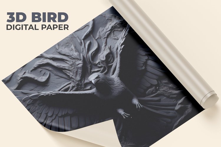 3D Bird Digital Paper (3401629)