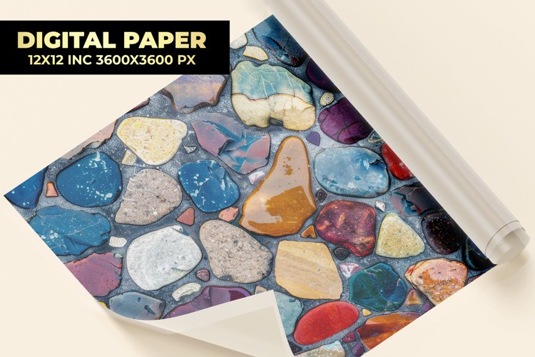 Colorful Stone Digital Paper (4676525)