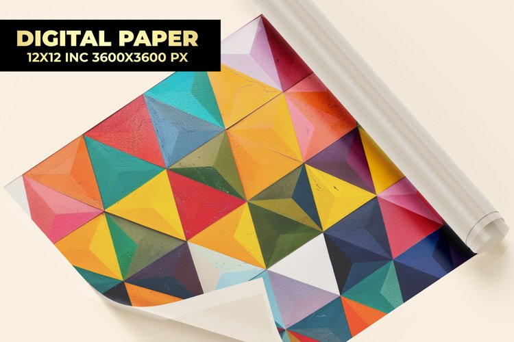 Colorful Triangle Digital Paper (4732403)