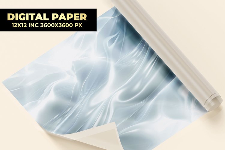 Silver Wavy Digital Paper (4792223)