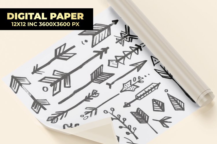 Doodle Arrows Digital Paper (4779598)