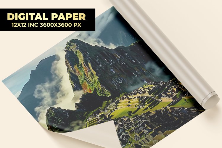 Machu Picchu Digital Paper (3960489)